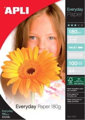 Apli everyday paper 180g, A4 - 100 ark - Kopi og printer papir ...