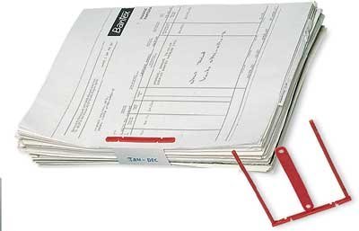 D-Clip arkivclips rød, 80mm - 100 stk. - Opbevaringskasser ...